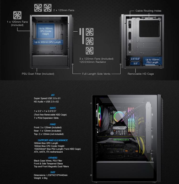 PC Case Tecware Vega L (BNIB) with Orbis ARGB, Computers & Tech, Parts ...