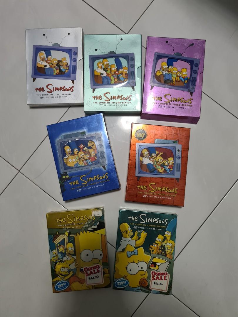 The Simpsons Region 1 DVD Seasons 1,2, 3,4,5, 8,10, Hobbies & Toys ...
