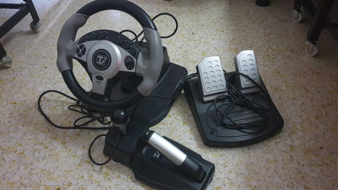 Twin Turbo 2 Supreme Racing Wheel PS2 PS1 XBOX Game Cube PC usb, Video ...