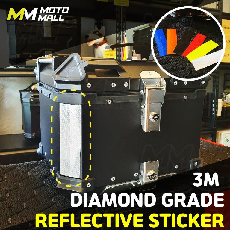 3M diamond grade reflective sticker for top box motorcycle, ebike ...