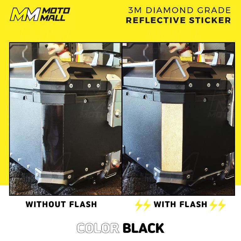 3M diamond grade reflective sticker for top box motorcycle, ebike ...