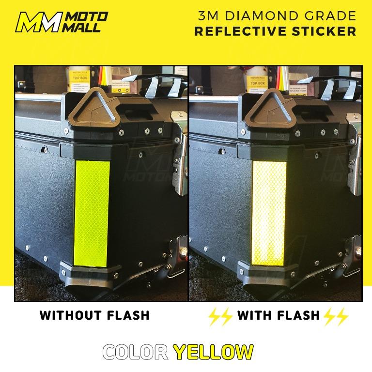 3M diamond grade reflective sticker for top box motorcycle, ebike ...