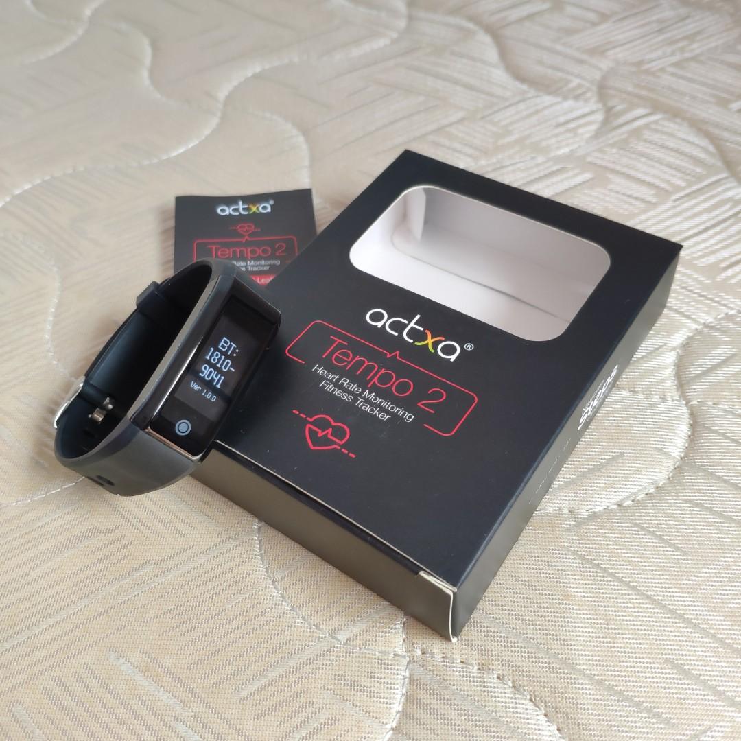 actxa Tempo 2 Fitness Tracker Watch, Mobile Phones & Gadgets, Wearables & Smart Watches on Carousell