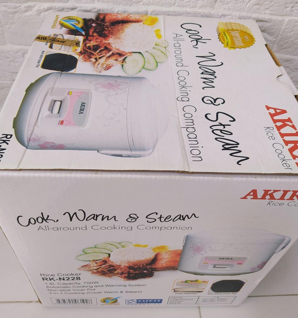 Akira Rice Cooker (RK-N228), TV & Home Appliances, Kitchen Appliances ...