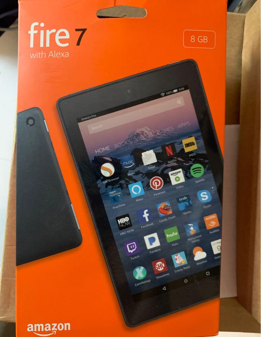 Amazon Fire 7 Tablet 7吋 平板電腦 有單 Bought from Amazon, 手提電話, 平板電腦, 平板電腦 ...