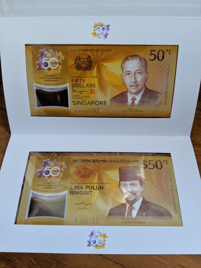 Brunei-Singapore Commemorative Notes $50, Hobbies & Toys, Memorabilia ...