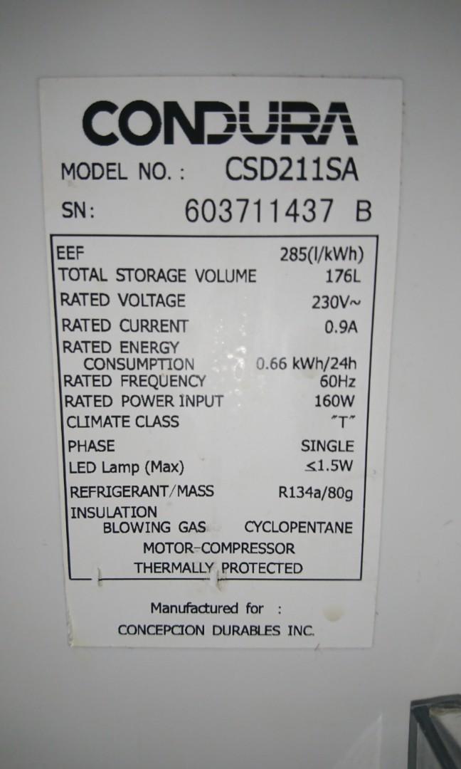 Condura Refrigerator Defective, TV & Home Appliances, Kitchen ...