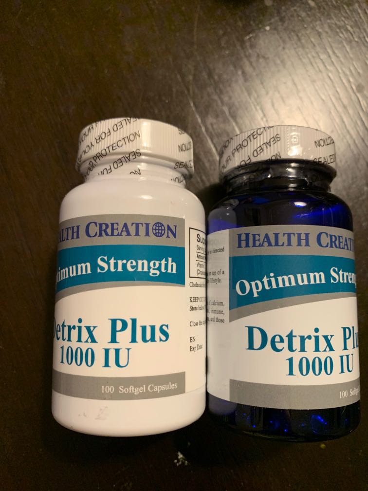 Detrix plus 1000 IU Vitamin D supplements, Everything Else on Carousell