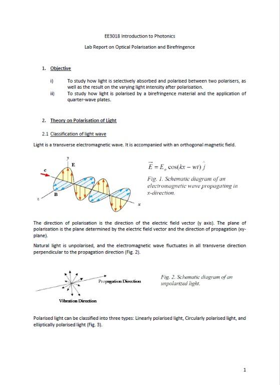 EE3018 Introduction to Photonics, Everything Else on Carousell