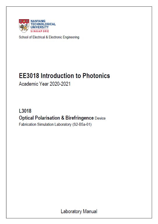 EE3018 Introduction to Photonics, Everything Else on Carousell