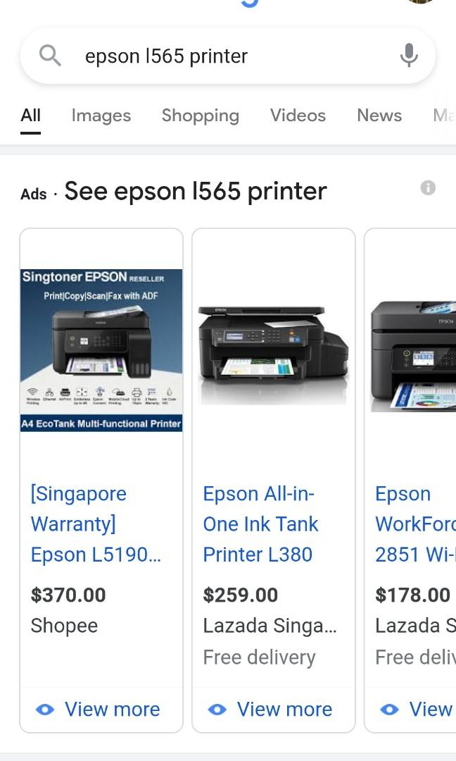 EPSON PRINTER L565, Computers & Tech, Printers, Scanners & Copiers on ...
