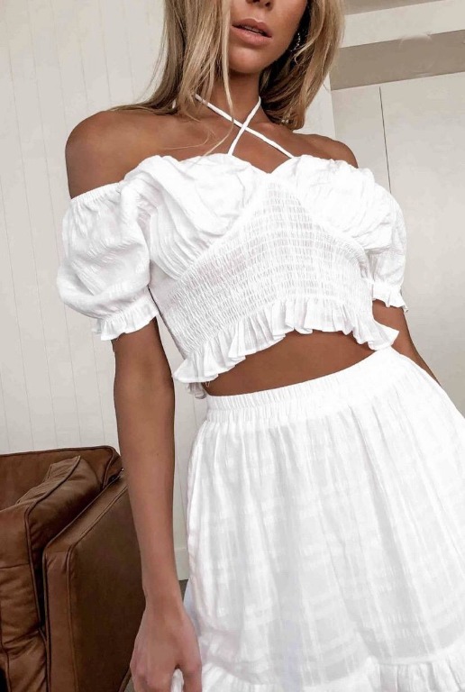 Exile White Coords SET, Women's Fashion, Dresses & Sets, Sets or ...