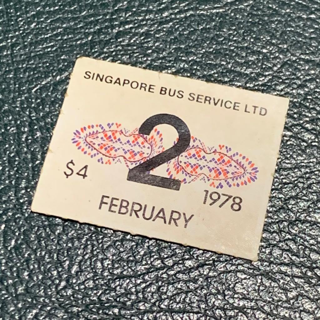 February 1978 SBS Ltd Student Bus Concession Stamp, Hobbies & Toys ...