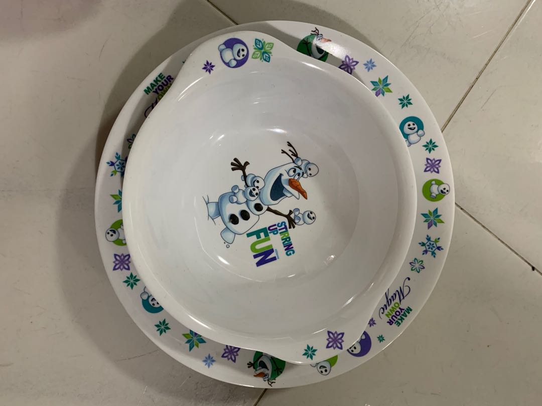 Frozen plates, Furniture & Home Living, Kitchenware & Tableware ...