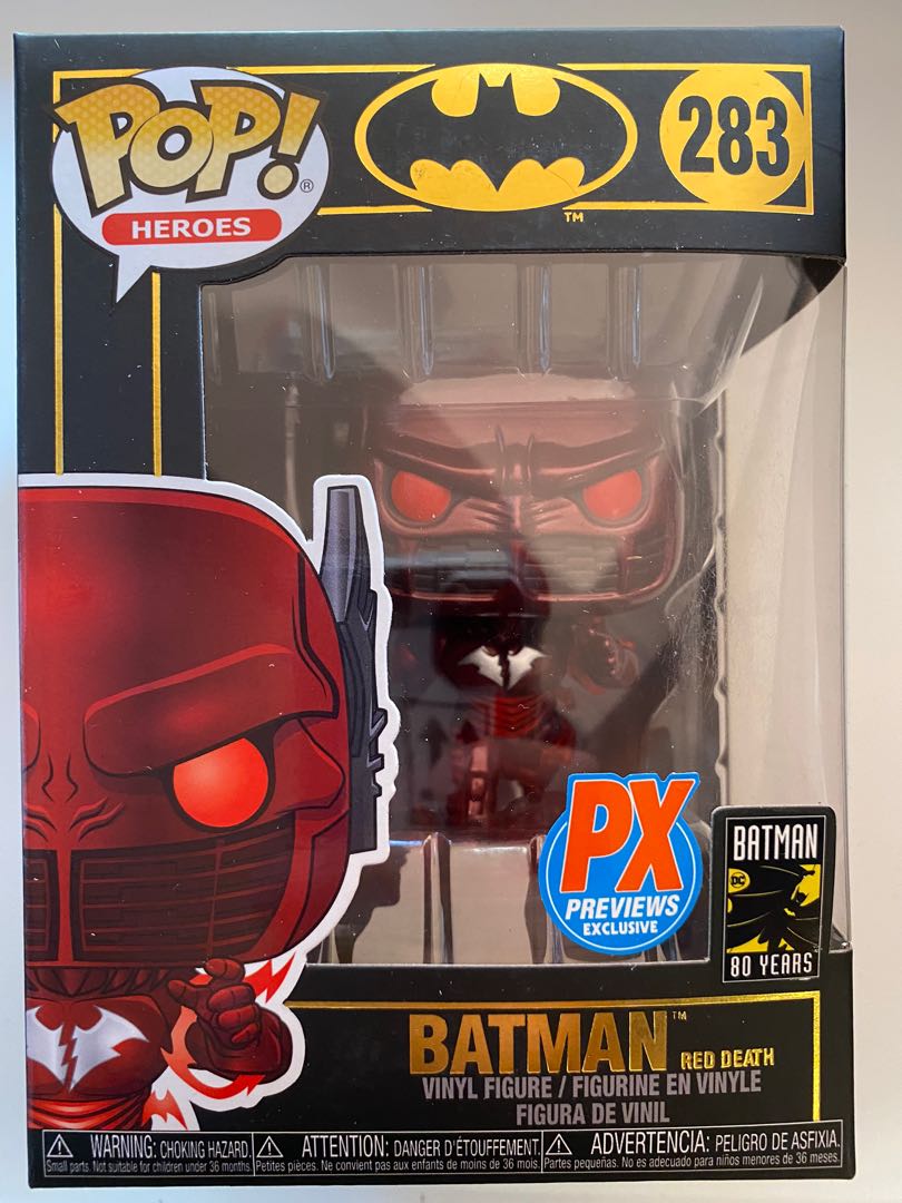 Funko Pop Batman Red Death PX Preview Exclusive, 興趣及遊戲, 玩具 & 遊戲類 ...