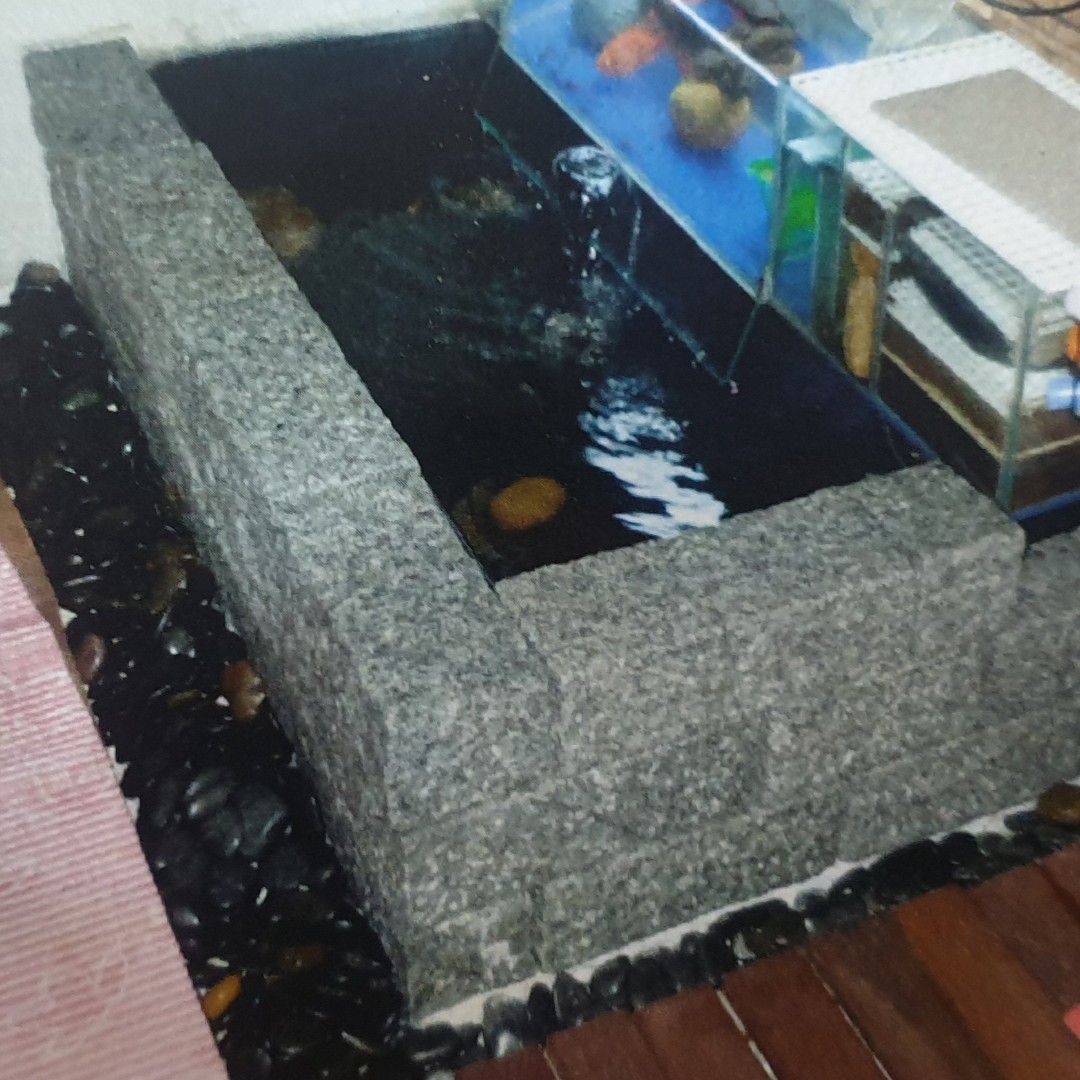 Beautiful Granite Rock Pond - HDB, Pet Supplies, Homes & Other Pet ...