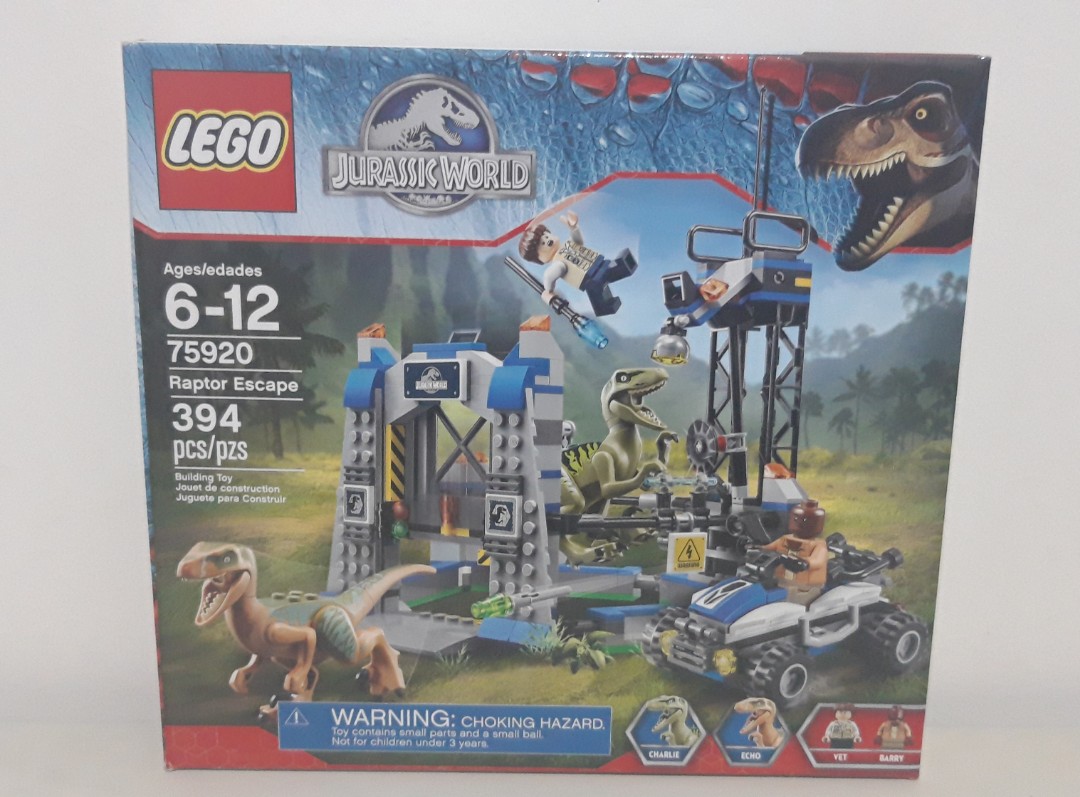 Lego Jurassic World 75920 Raptor Escape, Hobbies & Toys, Toys & Games ...