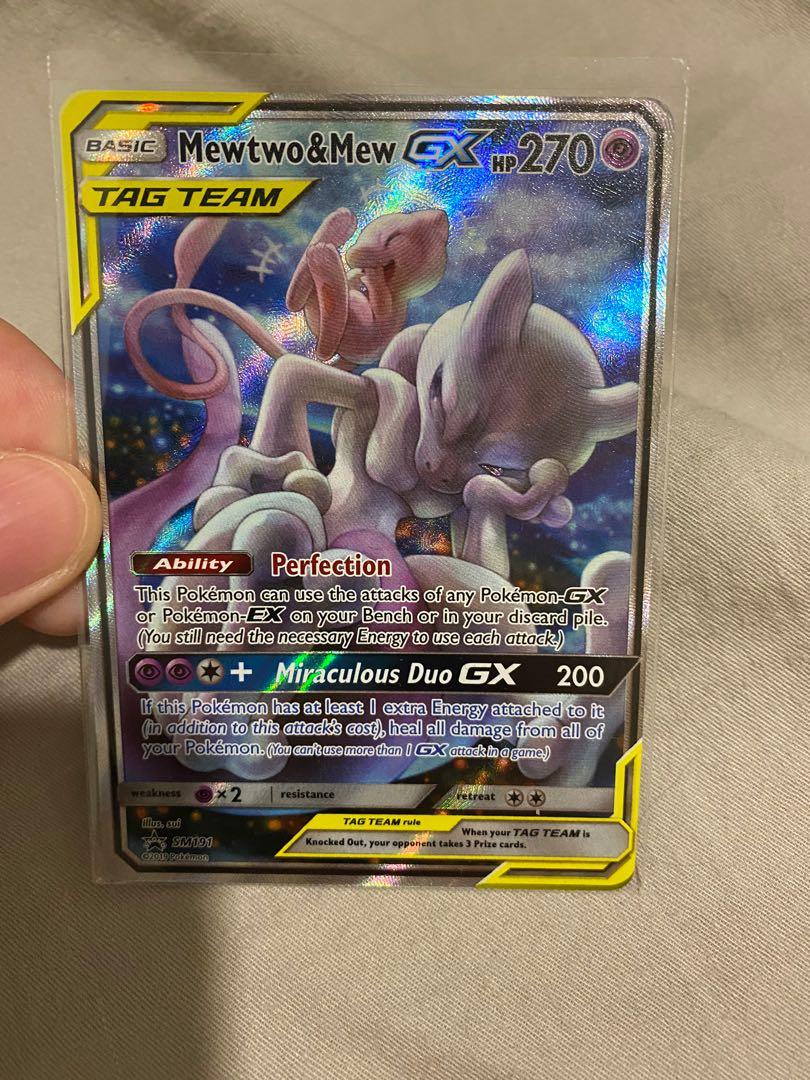 Mewtwo and mew tag team gx, Hobbies & Toys, Toys & Games on Carousell
