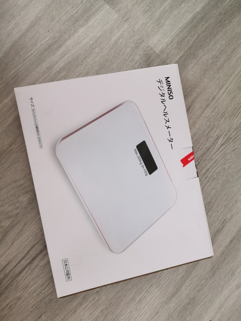 Miniso Personal Weighing Scale, Furniture & Home Living, Bathroom ...