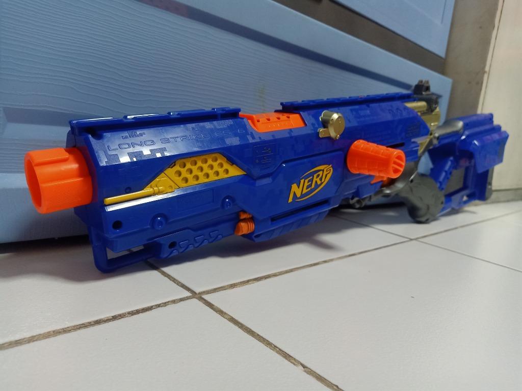 NERF Longstrike CS-6 N-Strike Series Mag Dart Pewpew Shooting Foam ...