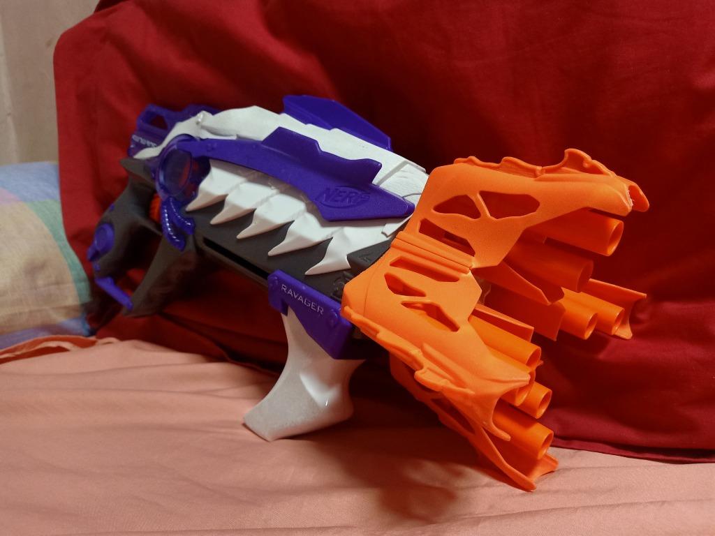NERF Ravager Alien Menace Series Slam-Fire Preloved Original Blasters ...