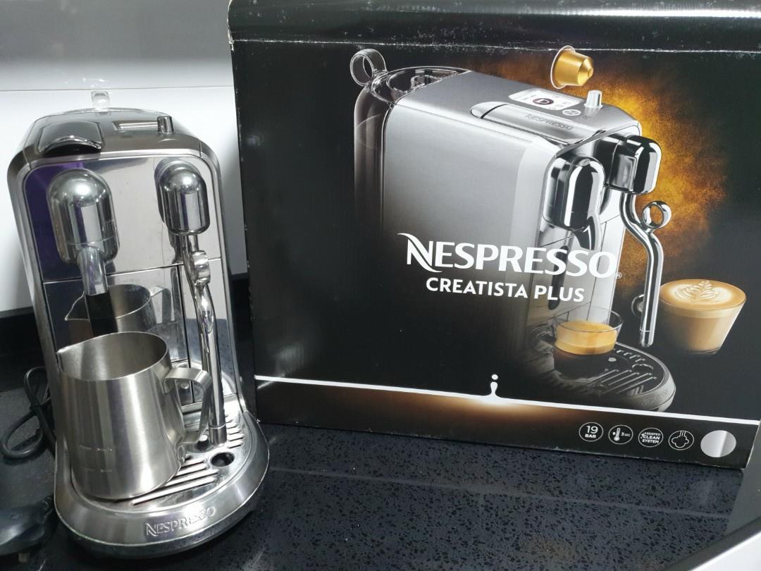 Nespresso Creatista Plus with half year warranty, TV & Home Appliances ...