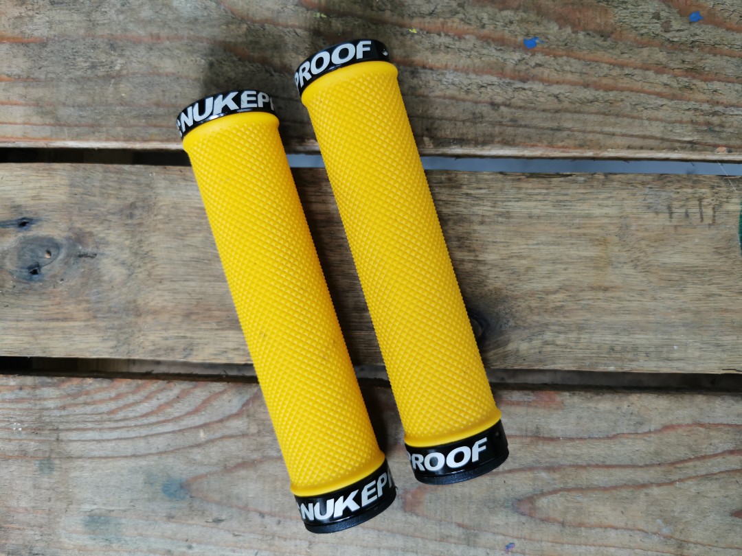 Nukeproof Grips in Yellow, Sports Equipment, Bicycles & Parts, Bicycles ...