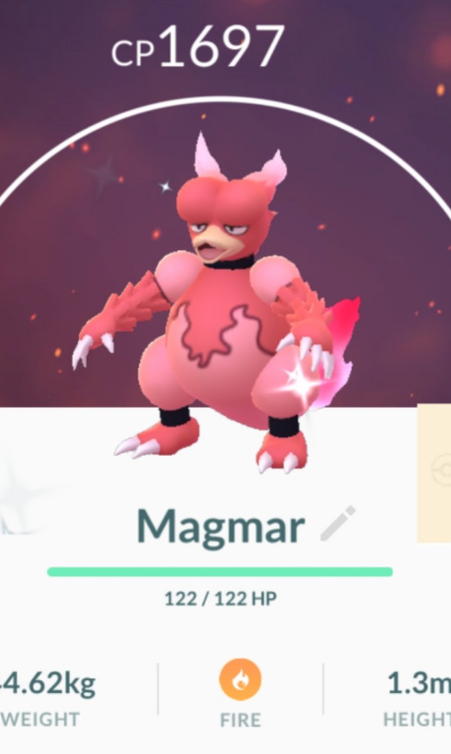 Pokemon go shiny magmar, Video Gaming, Gaming Accessories, Game Gift ...
