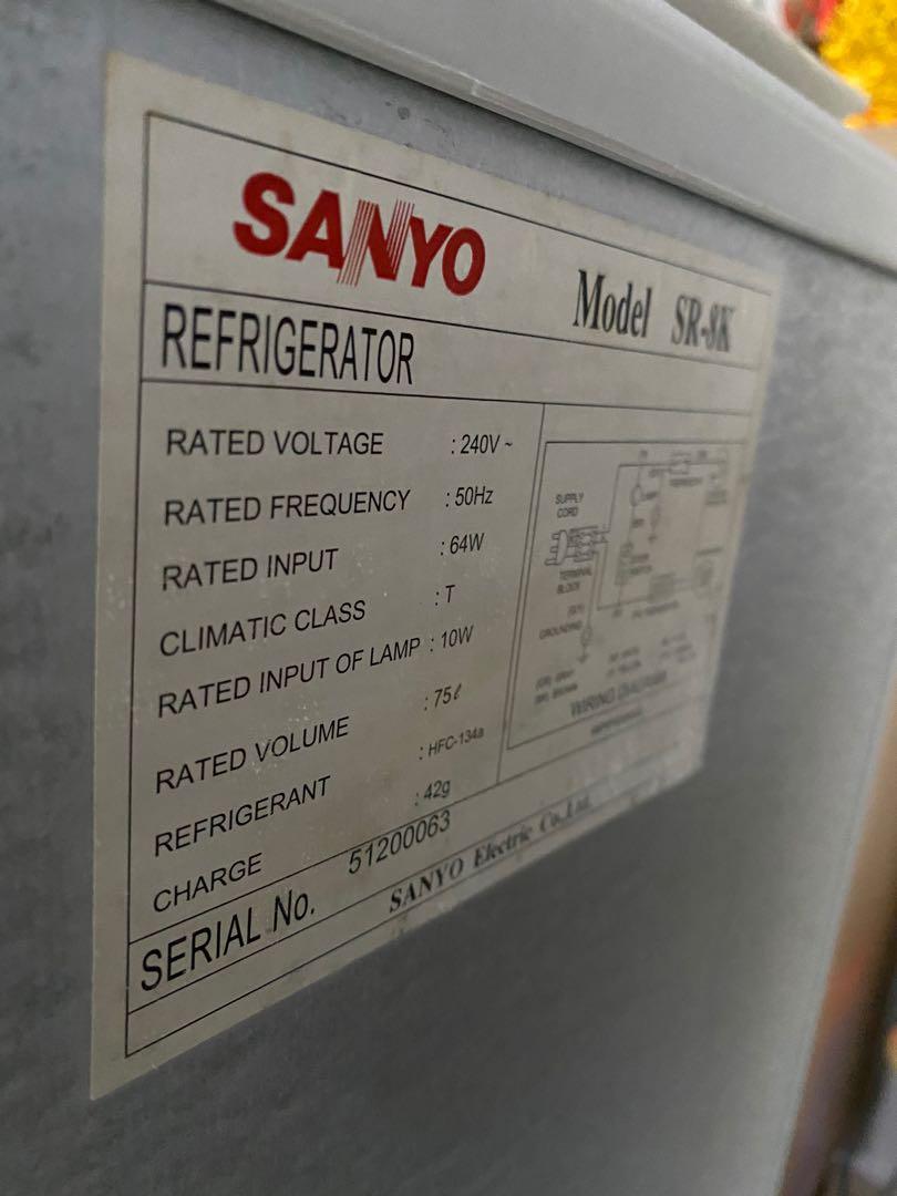 Used Sanyo Mini Refrigerator SR-8K (Great Condition!), TV & Home ...