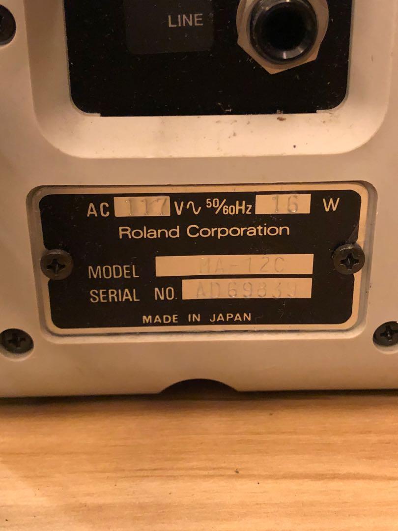 ROLAND MA-12C Powered Monitor Made in Japan, Audio, Other Audio ...