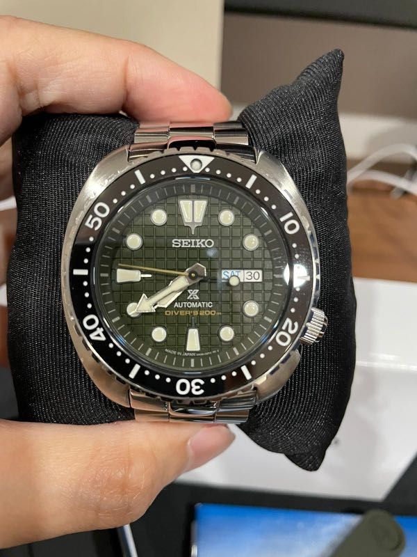 Seiko turtle green, Men's Fashion, Watches & Accessories, Watches on ...
