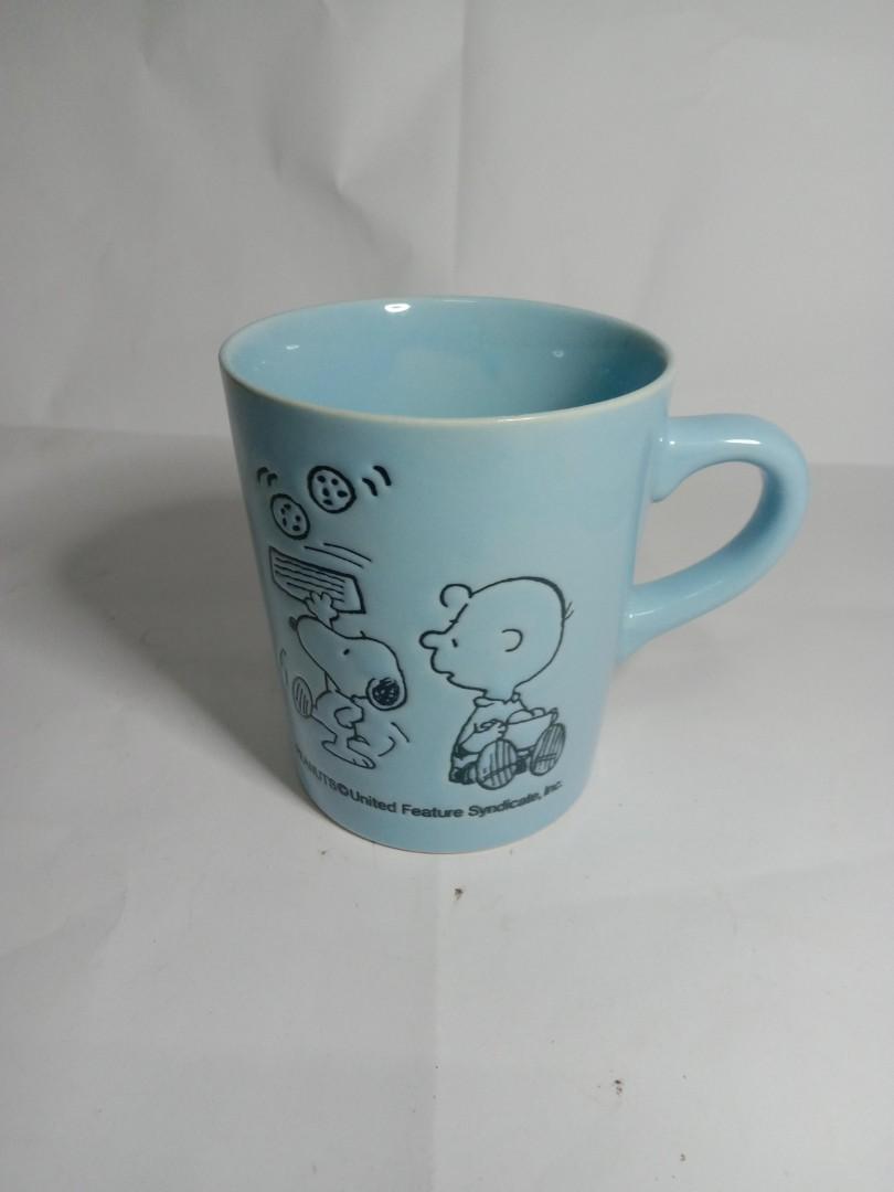 Snoopy peanuts coffee mug - embossed - japan surplus, TV & Home ...