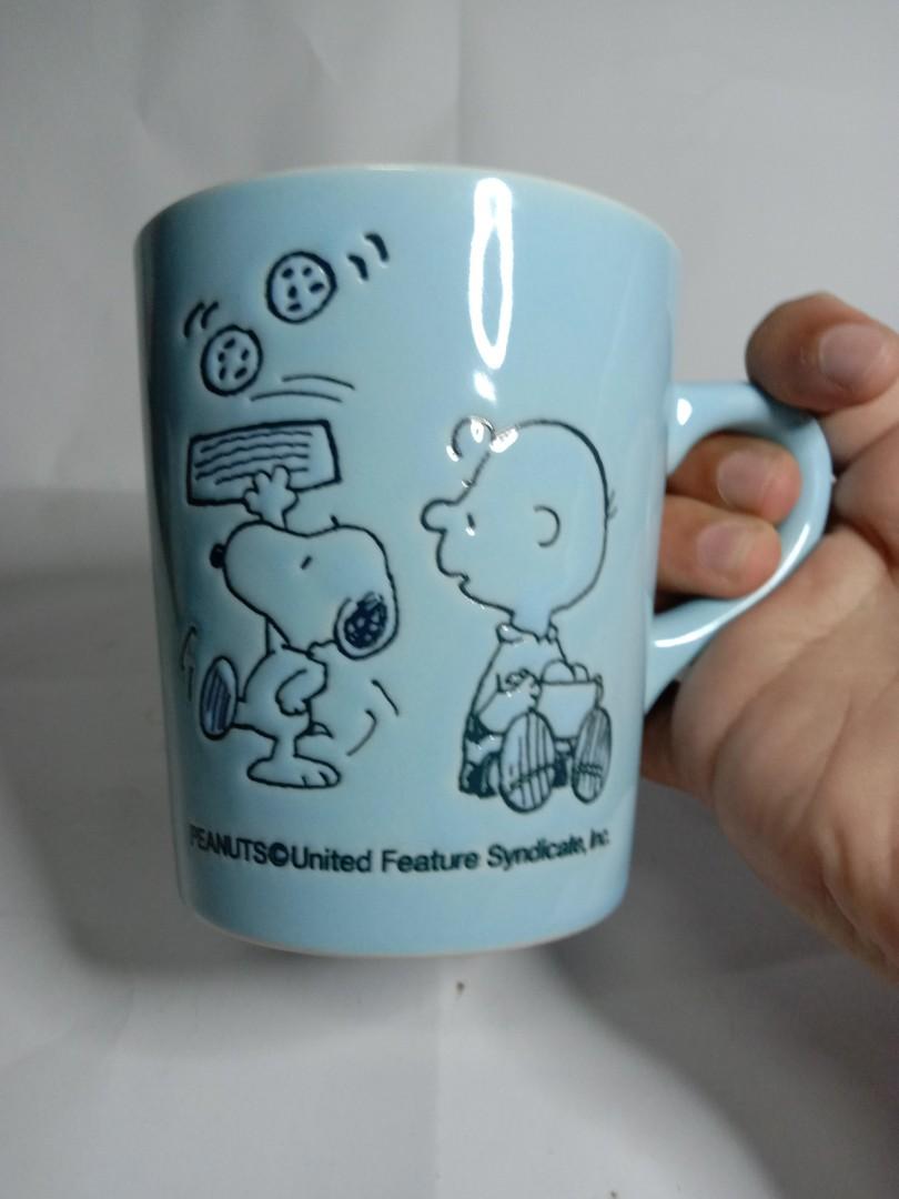 Snoopy peanuts coffee mug - embossed - japan surplus, TV & Home ...