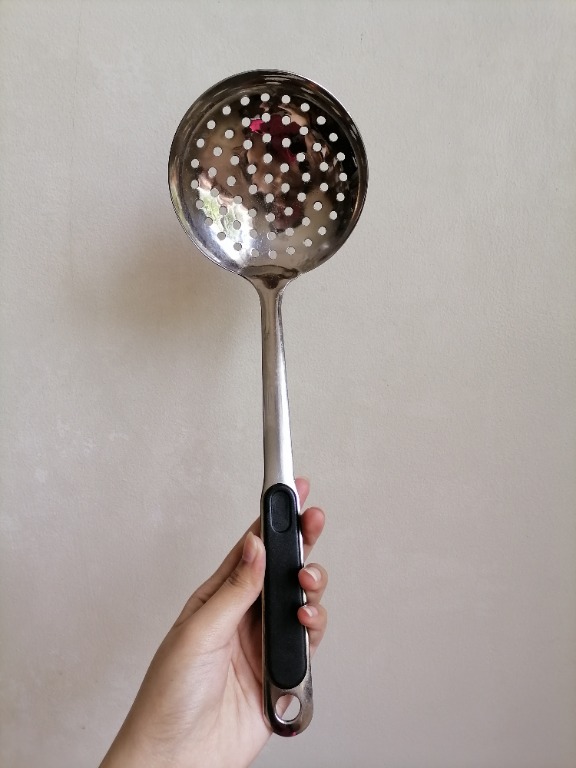 Stainless Steel Kitchen Ladle Strainer, TV & Home Appliances, Kitchen ...