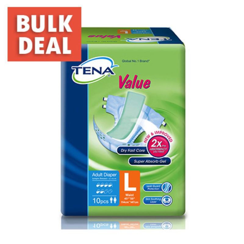 Tena Diaper, Health & Nutrition, Assistive & Rehabilatory Aids, Adult ...