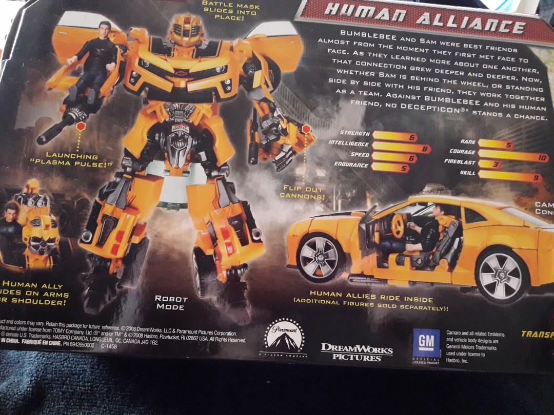 Transformers bumblebee human alliance, Hobbies & Toys, Toys & Games on ...