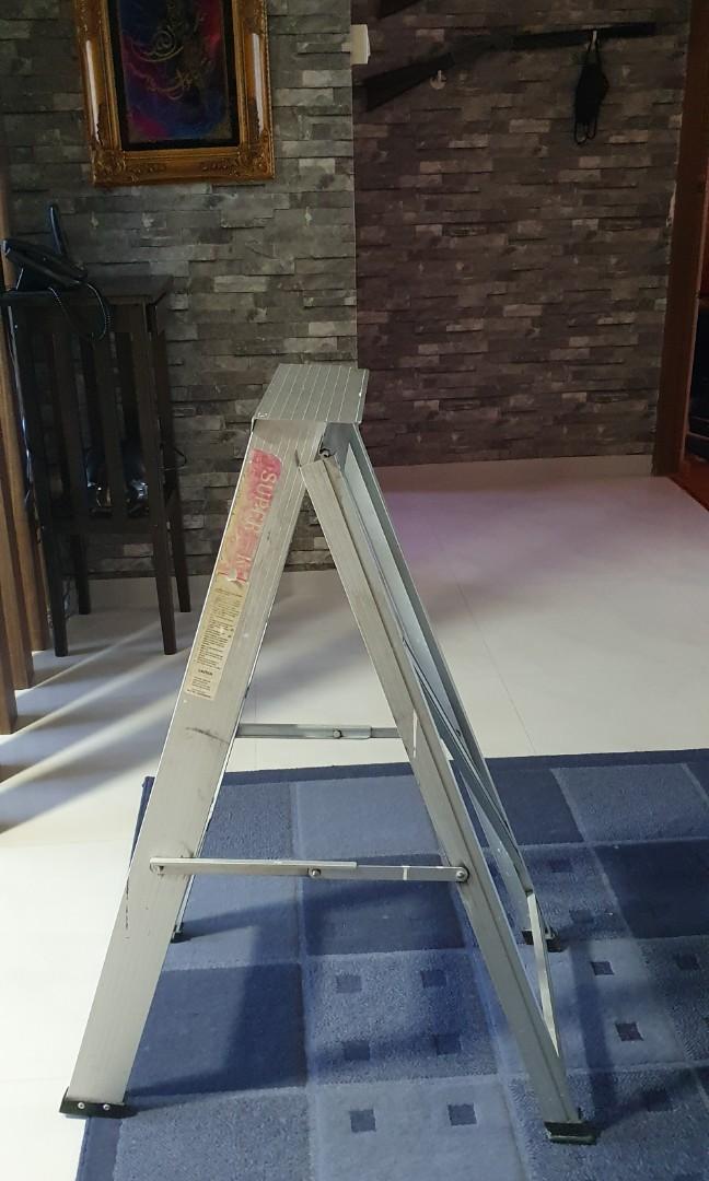 Used ladder medium height. 3 steps ladder, Furniture & Home Living ...