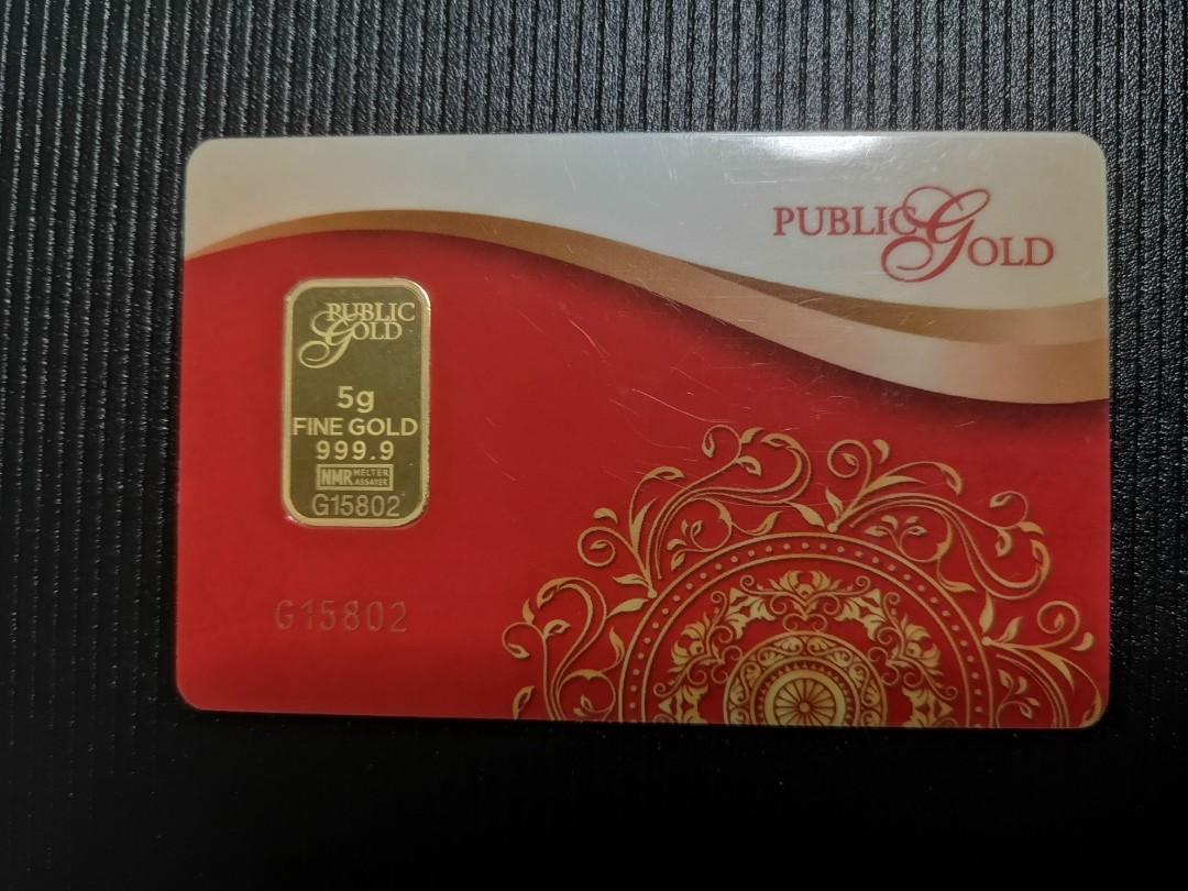 5gram Public Gold Bar, Vintage & Collectibles, Vintage Collectibles on ...