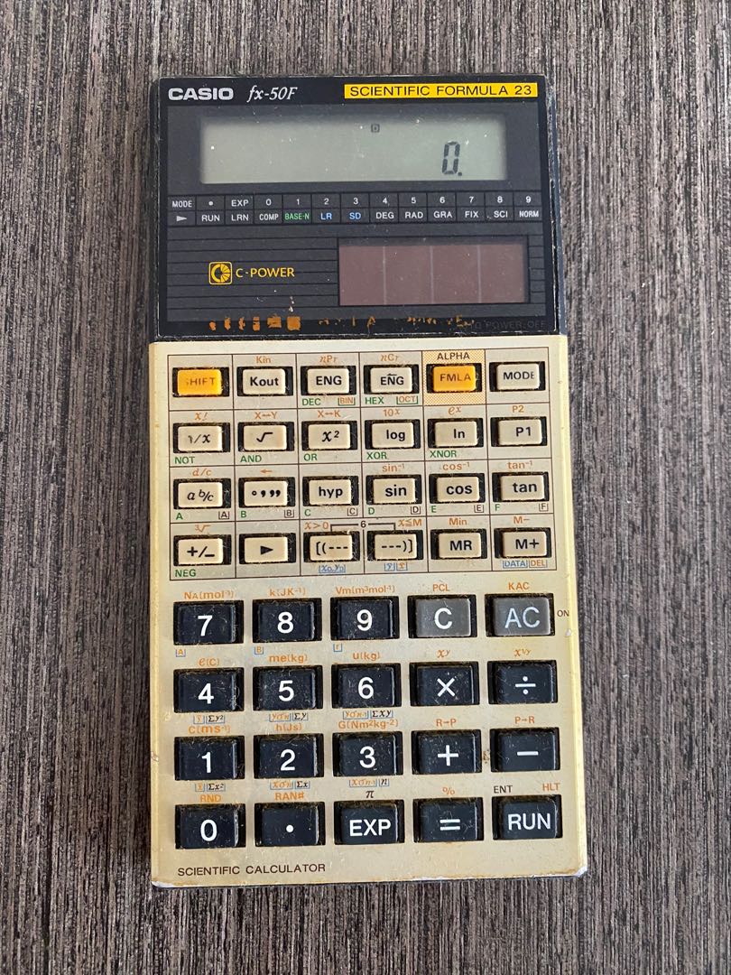 二手 Casio fx - 50F 計數機, 興趣及遊戲, 手作＆自家設計, 文具 - Carousell