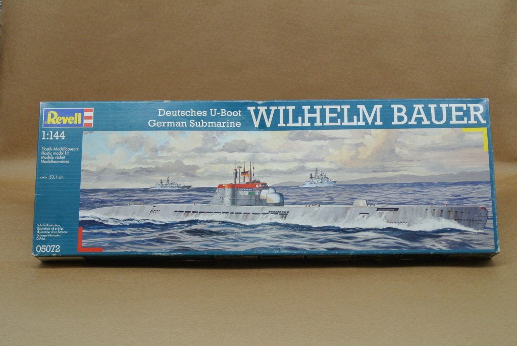 模型 Revell Wilhelm Bauer U-boot German Submarine Plastic Model Kit 1/144 ...
