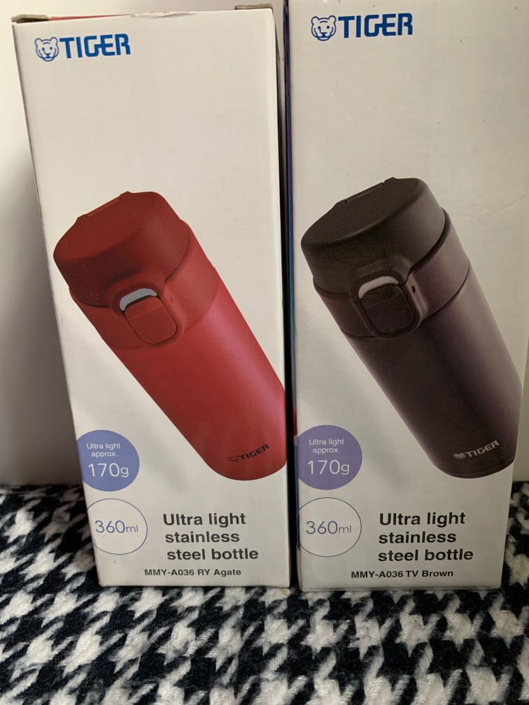 【100% new】全新 tiger 虎牌夢重力360ml 不鏽鋼真空保溫壺, 家庭電器, 廚房電器, 水壺 - Carousell