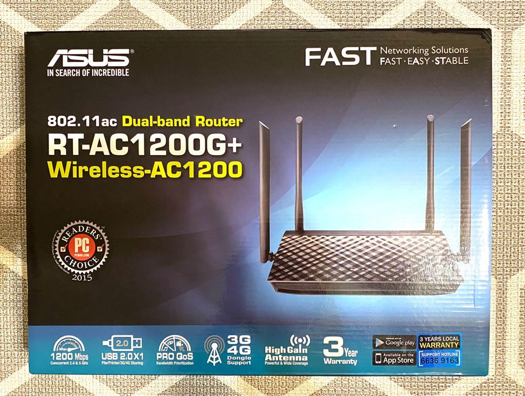 Asus RT-AC1200G+ Wireless Router + Huawei HG8240H GPON Terminal ...