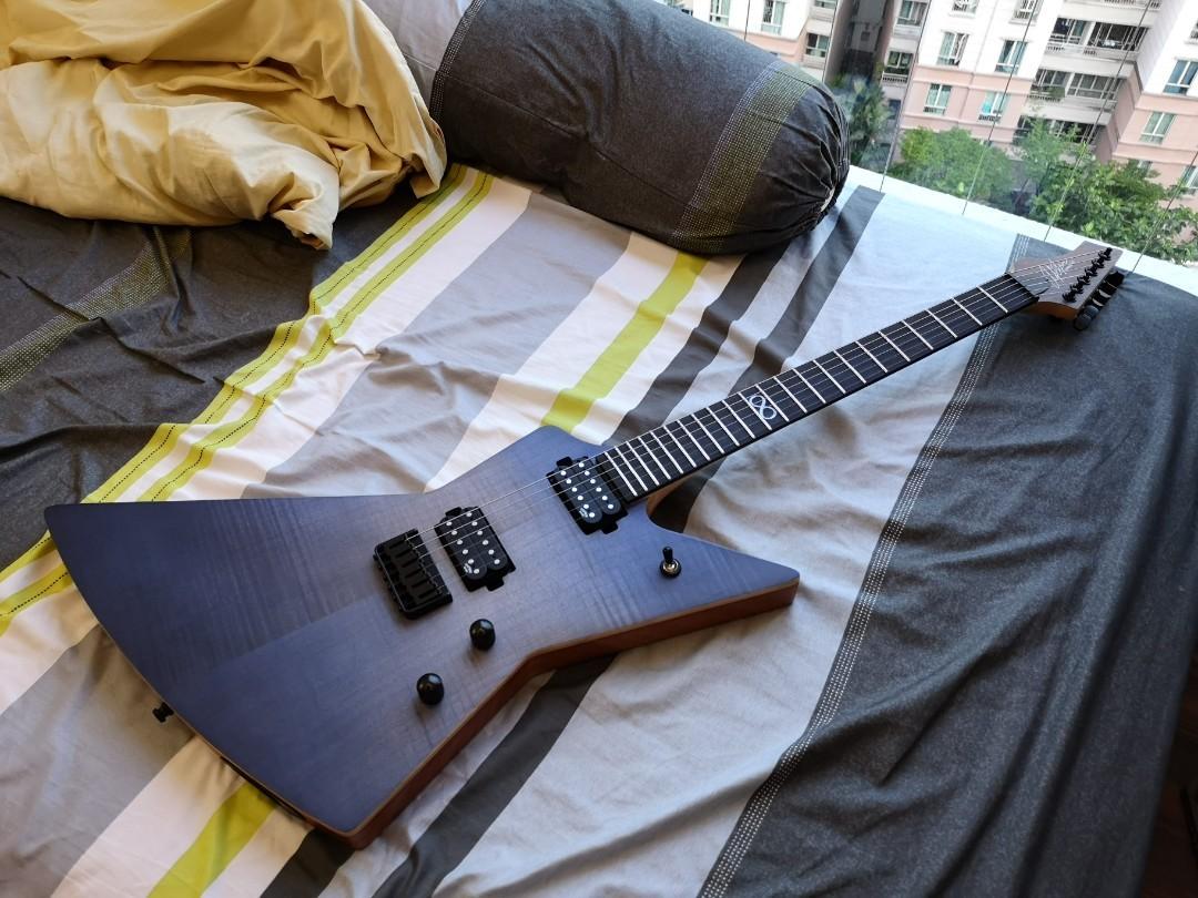 Chapman Ghost Fret Pro Dusk Explorer Electric Guitar, Hobbies & Toys ...