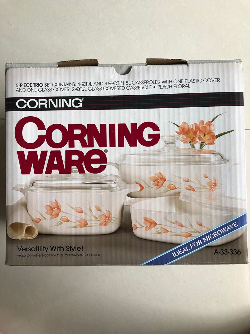 Corning ware 6-piece Trio Set, Furniture & Home Living, Kitchenware ...