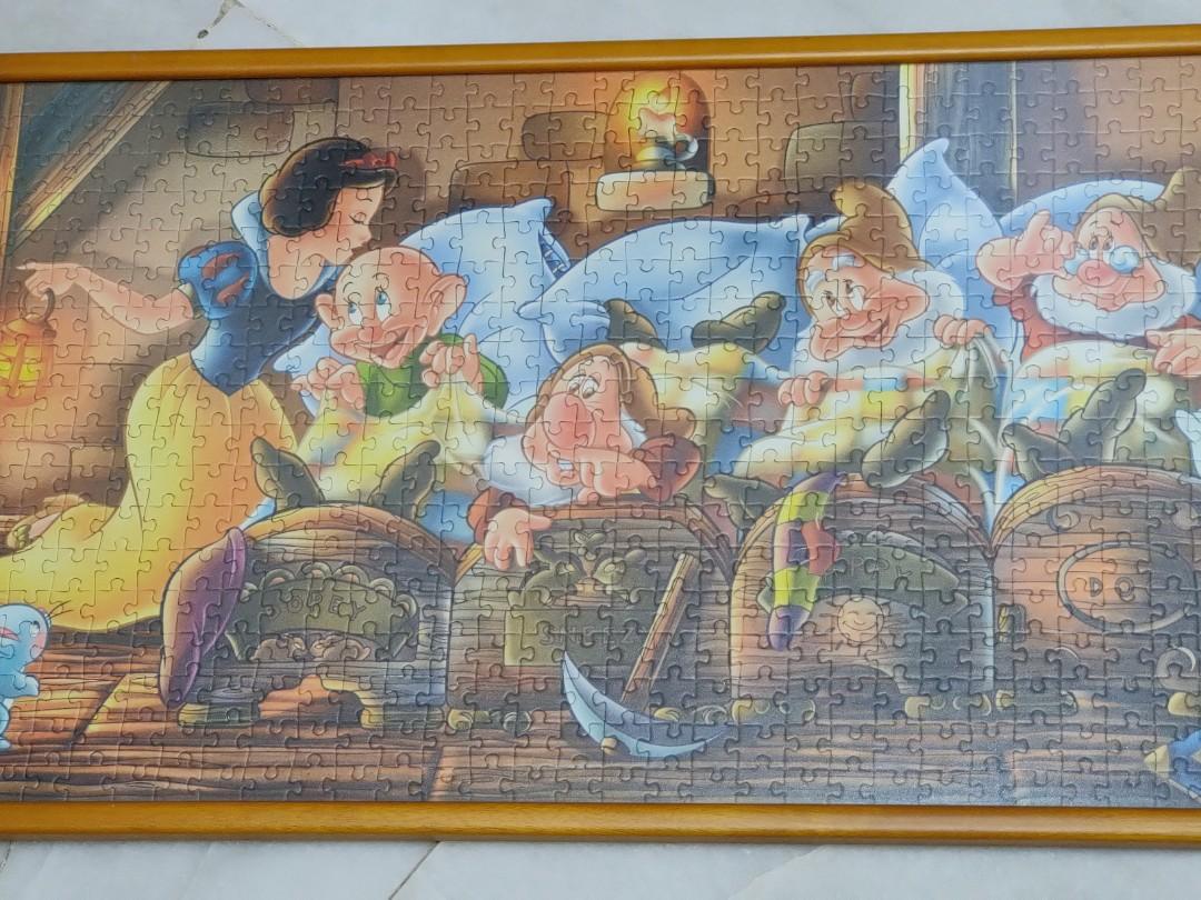 Wall Decor Disney: Snow White and Seven Dwarfs Puzzle with Frame ...