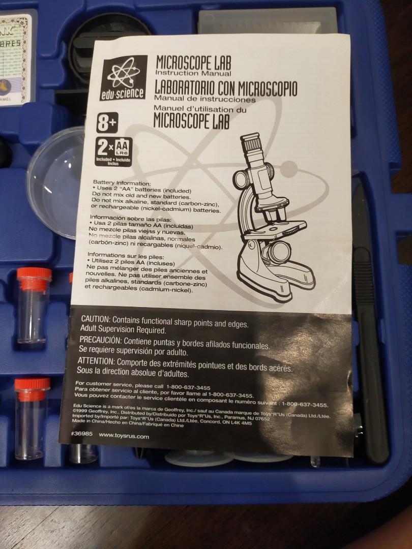 Edu science-Microscope Lab, Hobbies & Toys, Toys & Games on Carousell