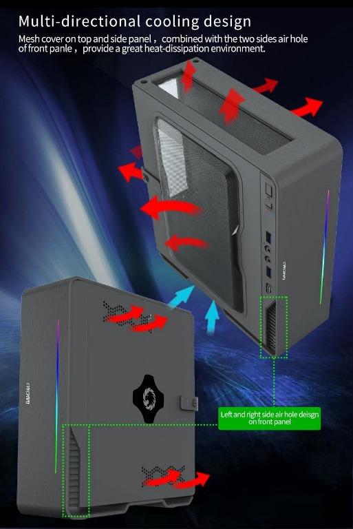 FREE DELIVERY | GAMEMAX VIOLIN ITX PC CHASSIS COMPONENT CASING ...