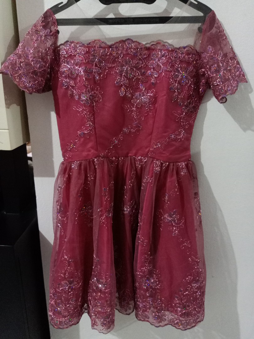 Gaun Cinderella Pink, Fesyen Wanita, Pakaian Wanita, Gaun & Rok di ...