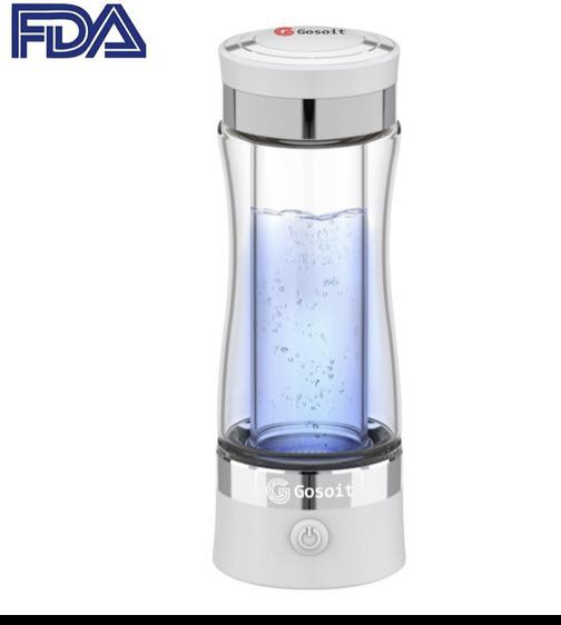 GOSOIT Hydrogen Alkaline Water Bottle Maker Machine Hydrogen Water Generator Ionizer with SPE ...