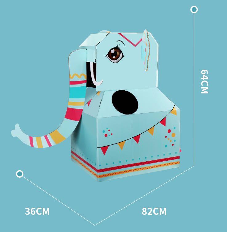 kids paper carton box diy paper toy game, Hobbies & Toys, Toys & Games ...